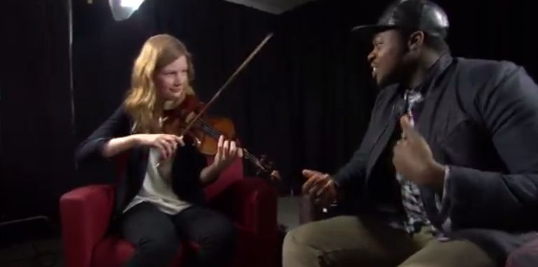 Celebrity Jam: From the Top alum Kevin Olusola beatboxes with violinist ...